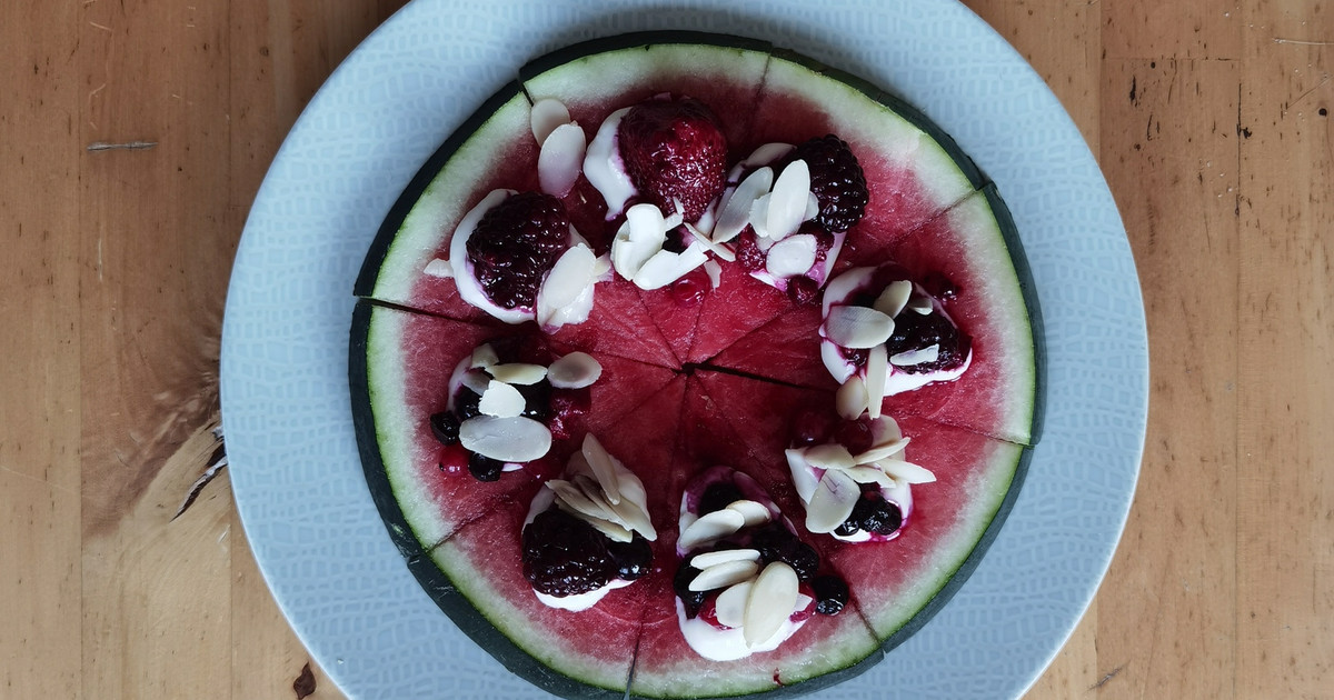 Wassermelonen-Pizza: Rezept für das erfrischende Dessert | Utopias ...